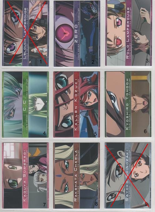 Code Geass R2 1rt Turn :: Mizuki's card land