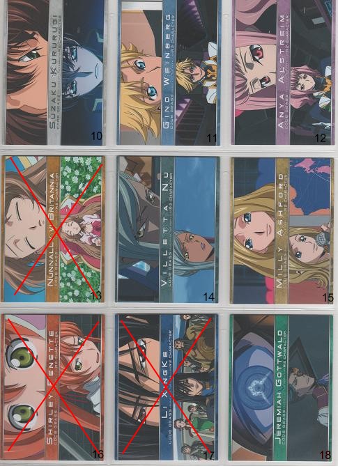 Code Geass R2 1rt Turn :: Mizuki's card land